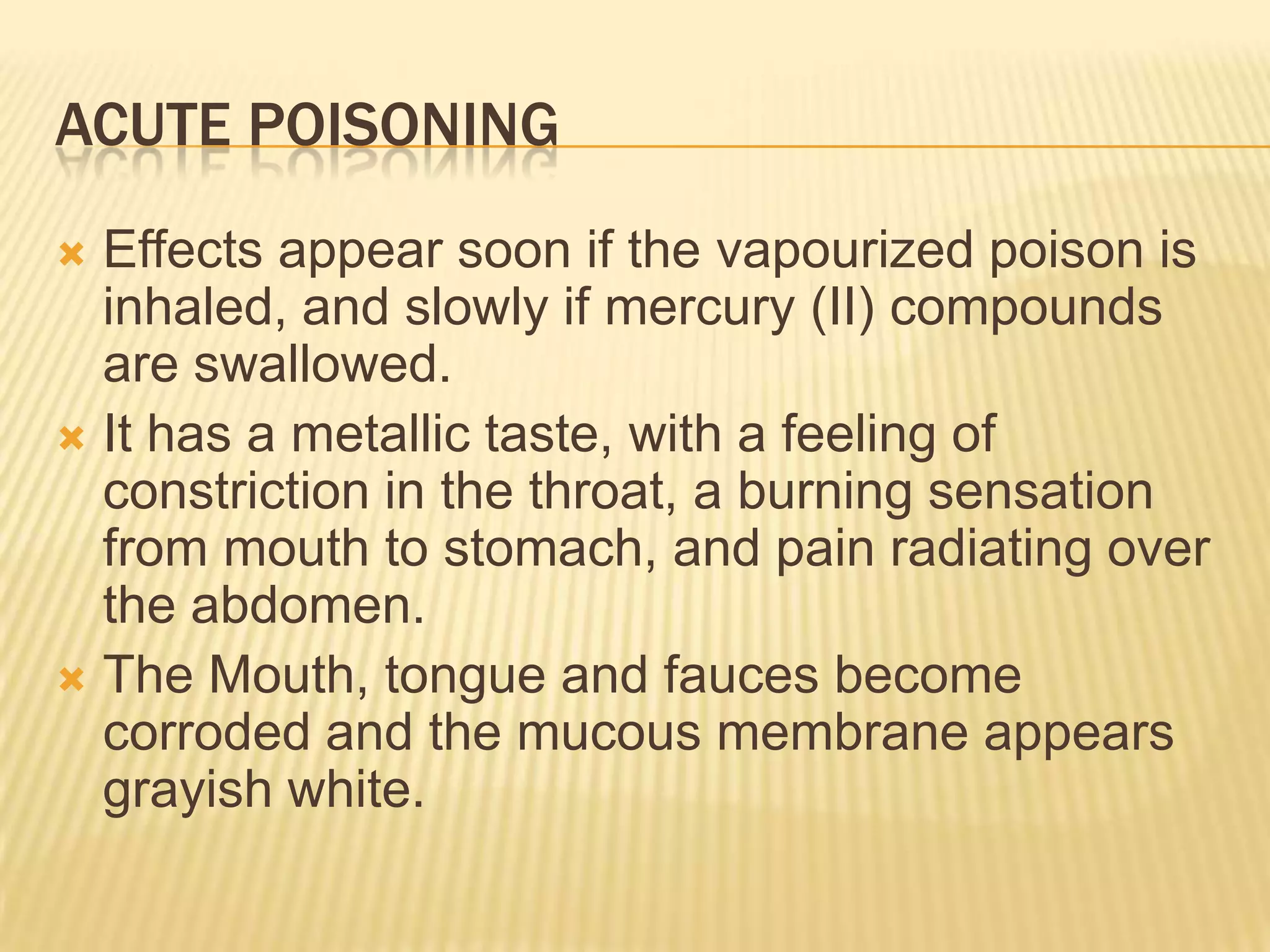 Mercury Poisoning | PPTX