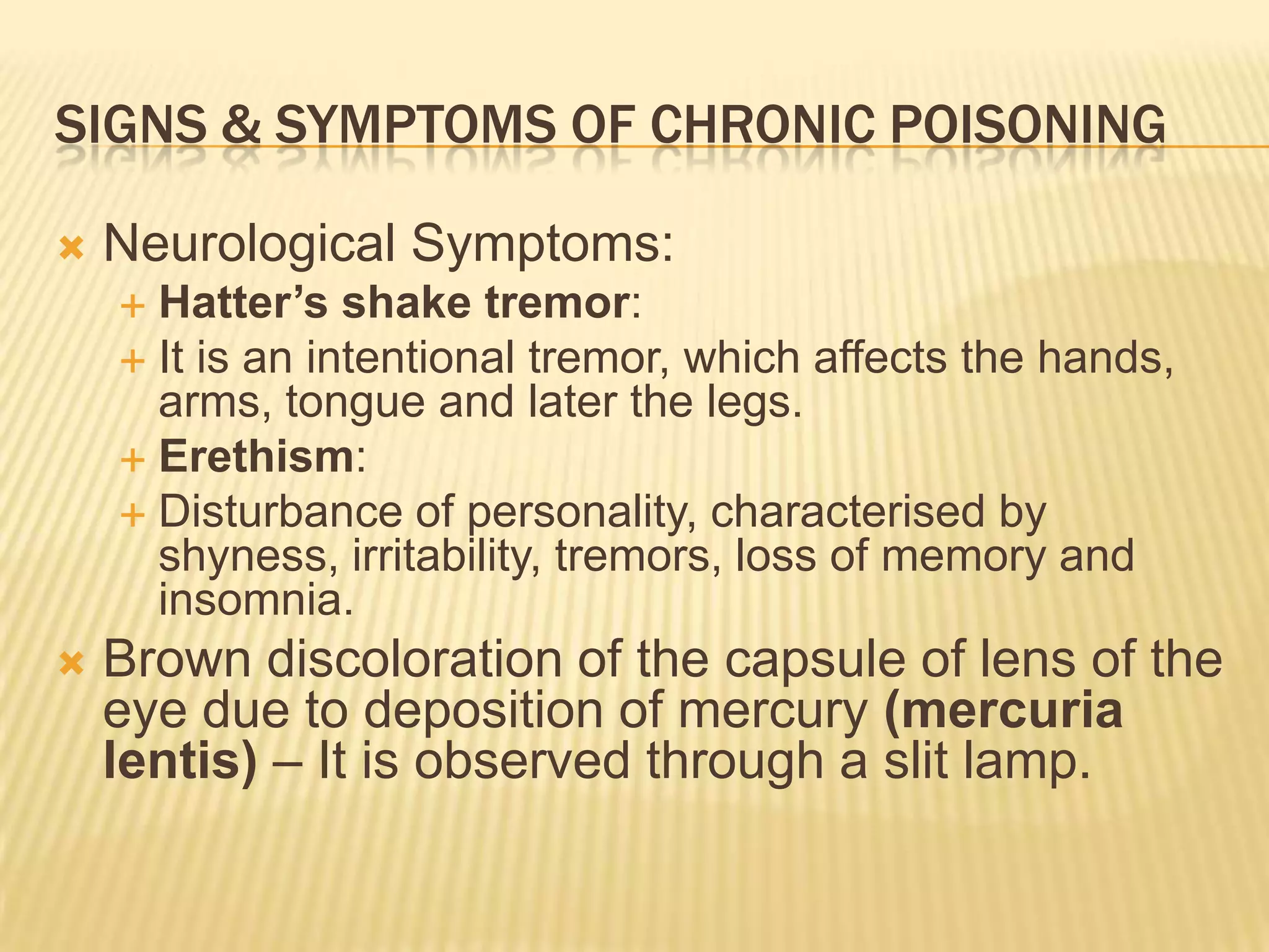 Mercury Poisoning | PPTX