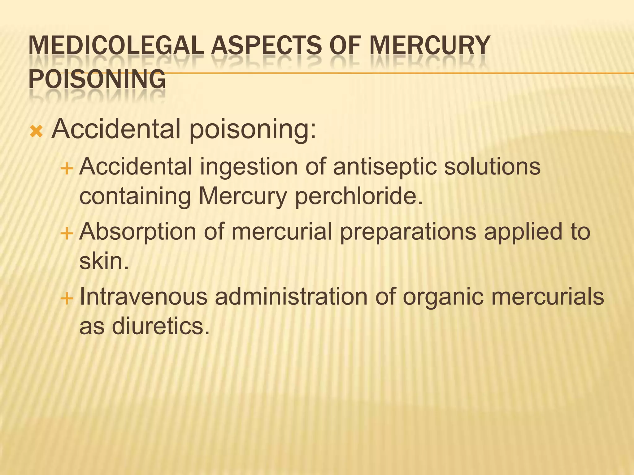 Mercury Poisoning | PPTX