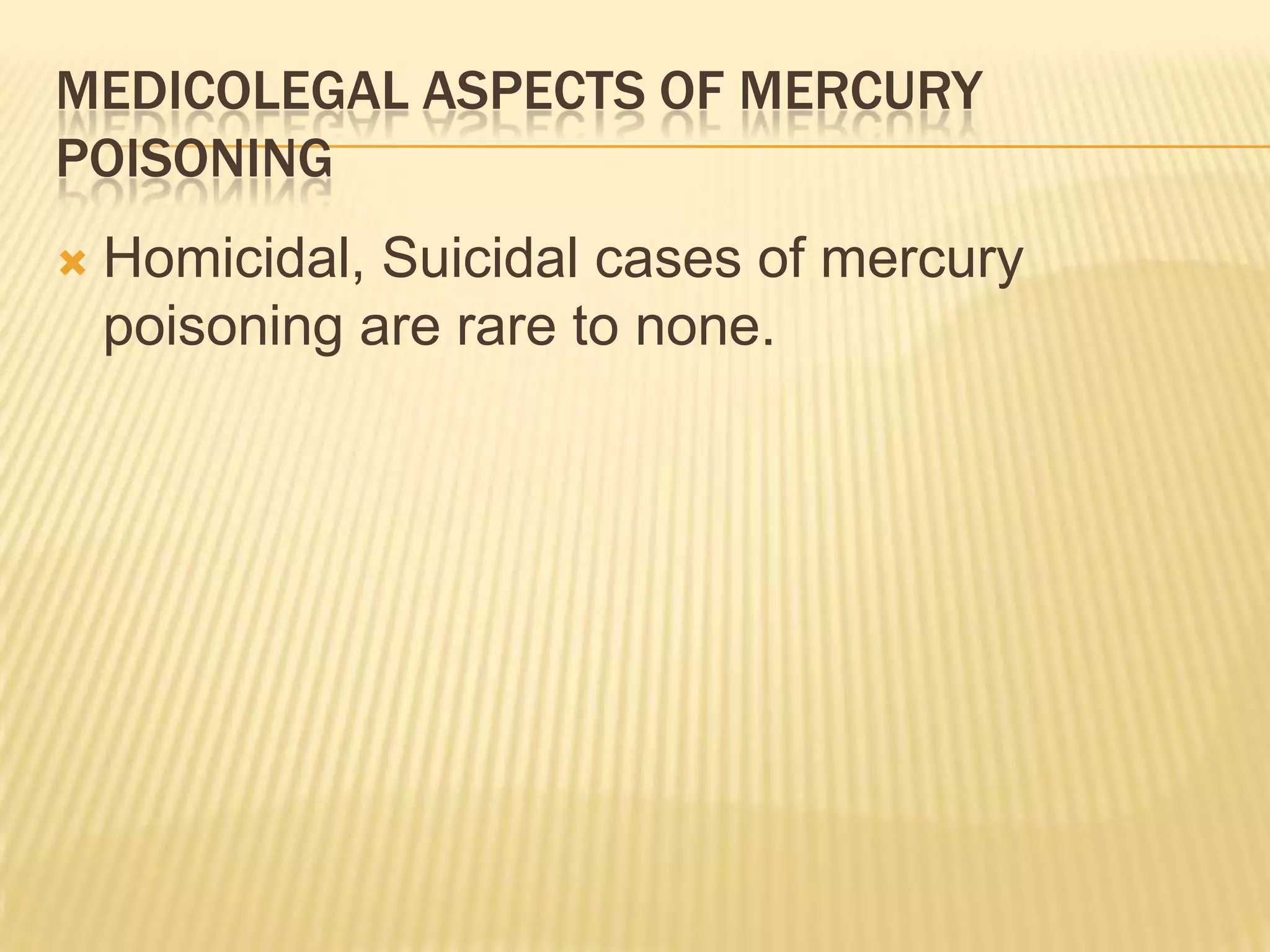 Mercury Poisoning | PPTX