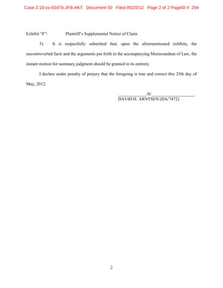 2. Genovese v Town of Southampton Declaration | PDF