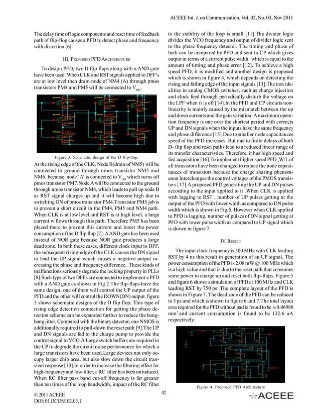An Area Efficient High Performance Low Dead Zone Phase Frequency