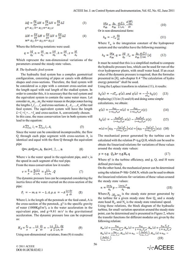 Development and Simulation of Mathematical Modelling of Hydraulic Turbine | PDF