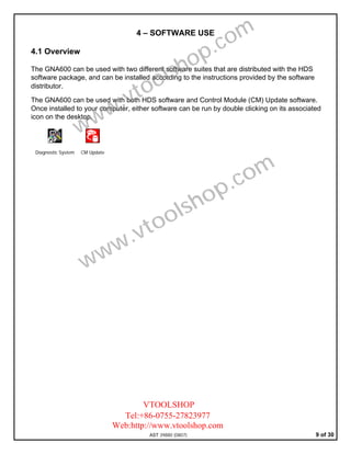 How to use the good obd tuning Honda GNA600? | PDF