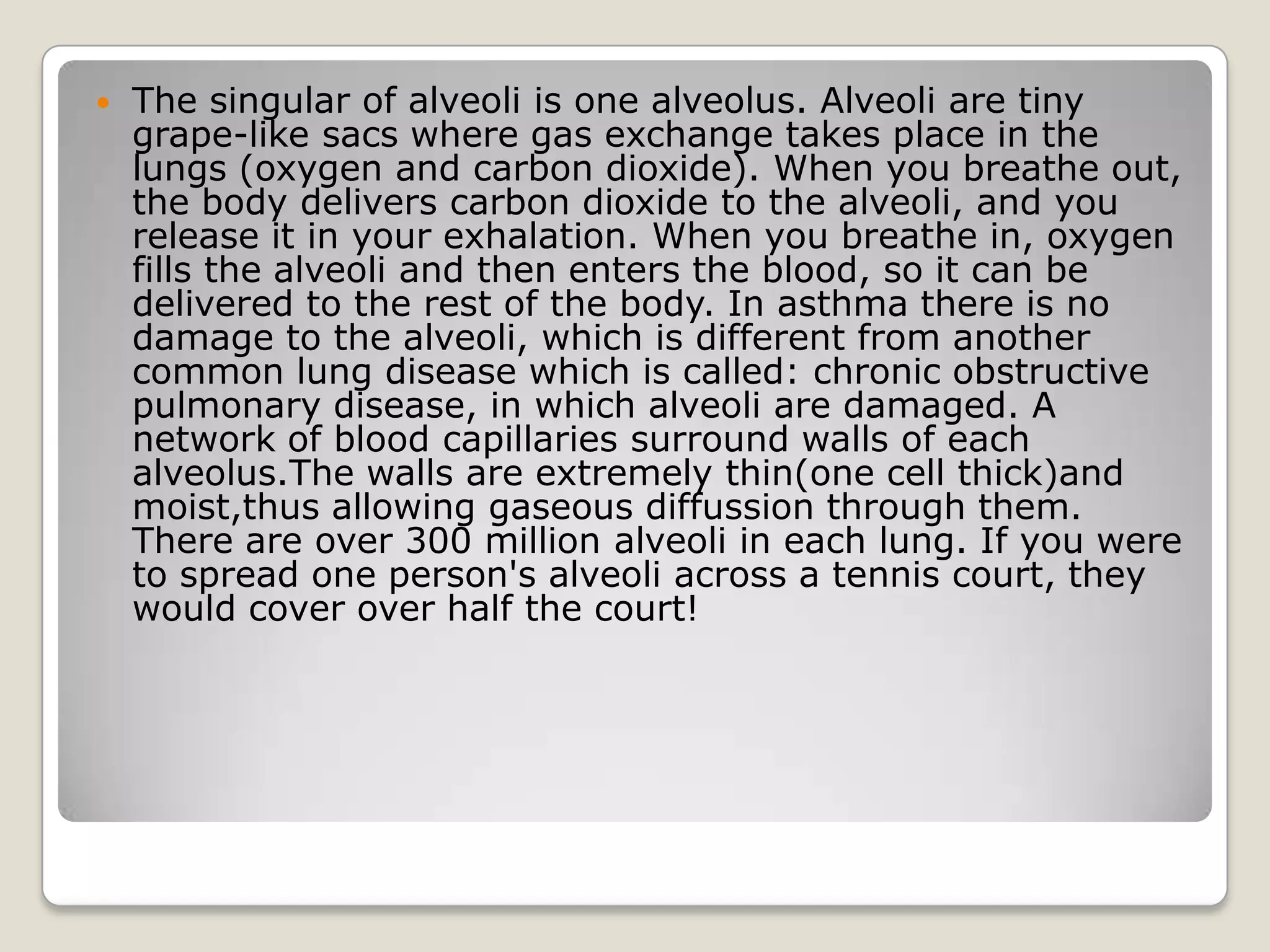 Alveoli | PPTX