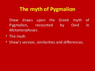 Pygmalion: Analysis | PPT