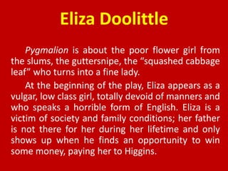 Pygmalion: Analysis | PPT