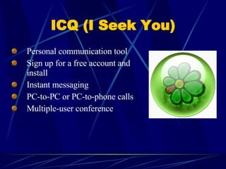 Synchronous Communication Tools in EFL Online Learning in China | PPT