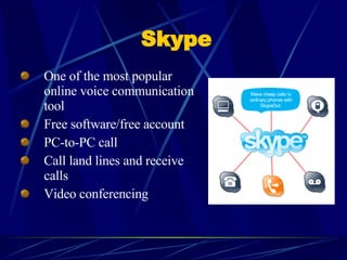 Synchronous Communication Tools in EFL Online Learning in China | PPT