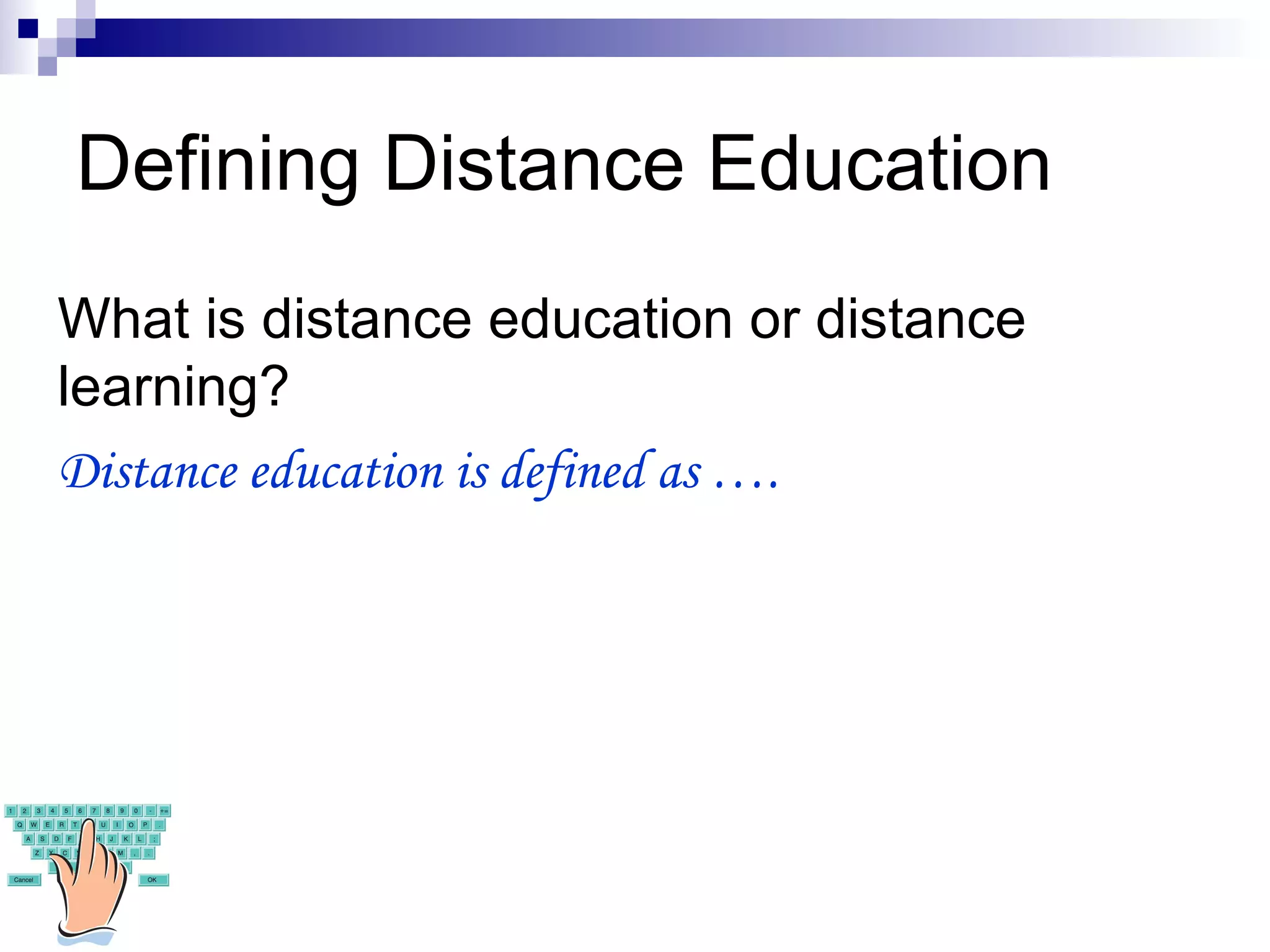 Distance Education | PPT