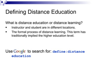 Distance Education | PPT