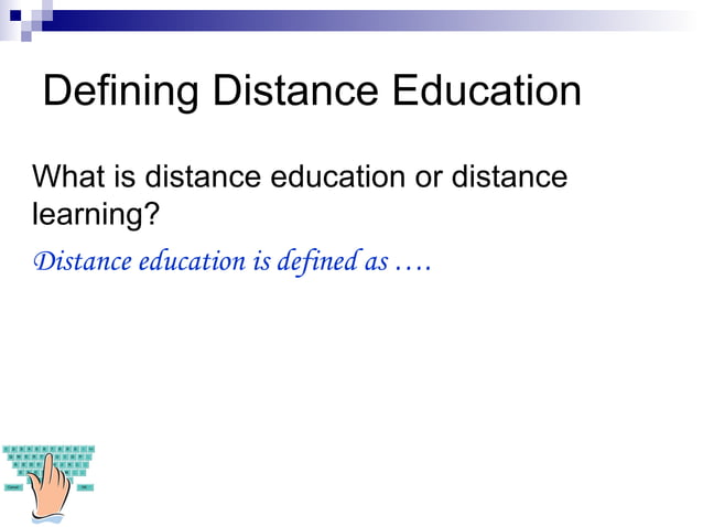 Distance Education | PPT | Online Education | Education