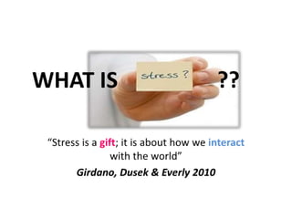 stress introduction | PDF