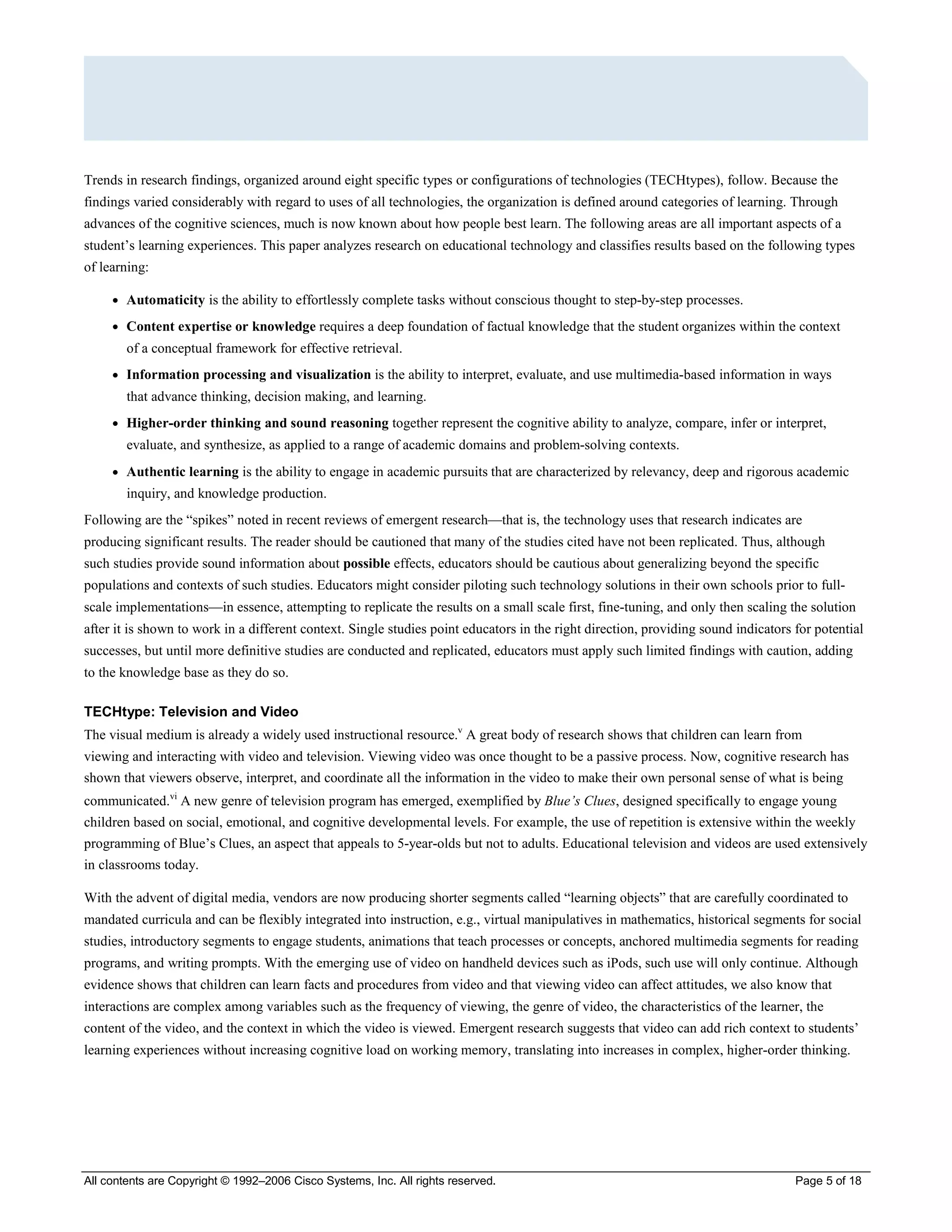 1 12 metiri - technologyinschoolsreport(2) | PDF