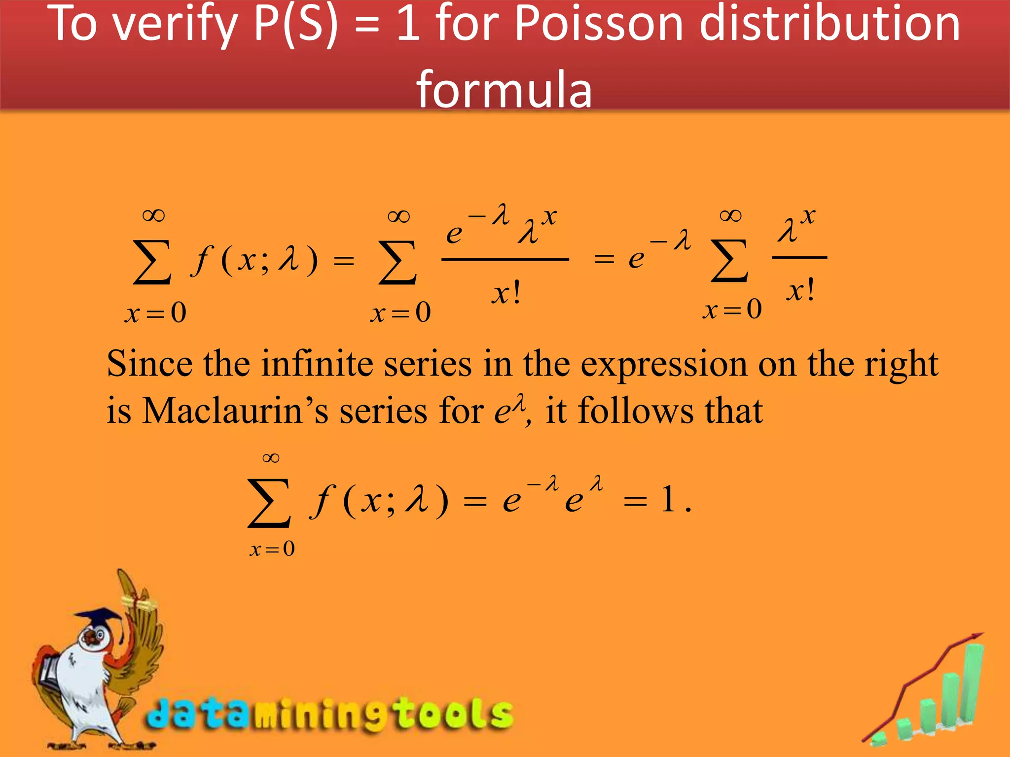 Poisson Distribution, Poisson Process & Geometric Distribution | PPTX ...