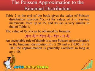 Poisson Distribution, Poisson Process & Geometric Distribution | PPTX ...