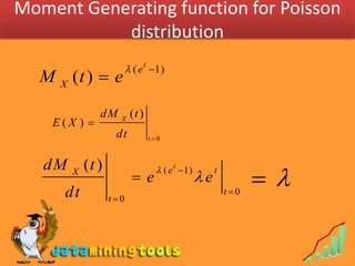 Poisson Distribution, Poisson Process & Geometric Distribution | PPTX
