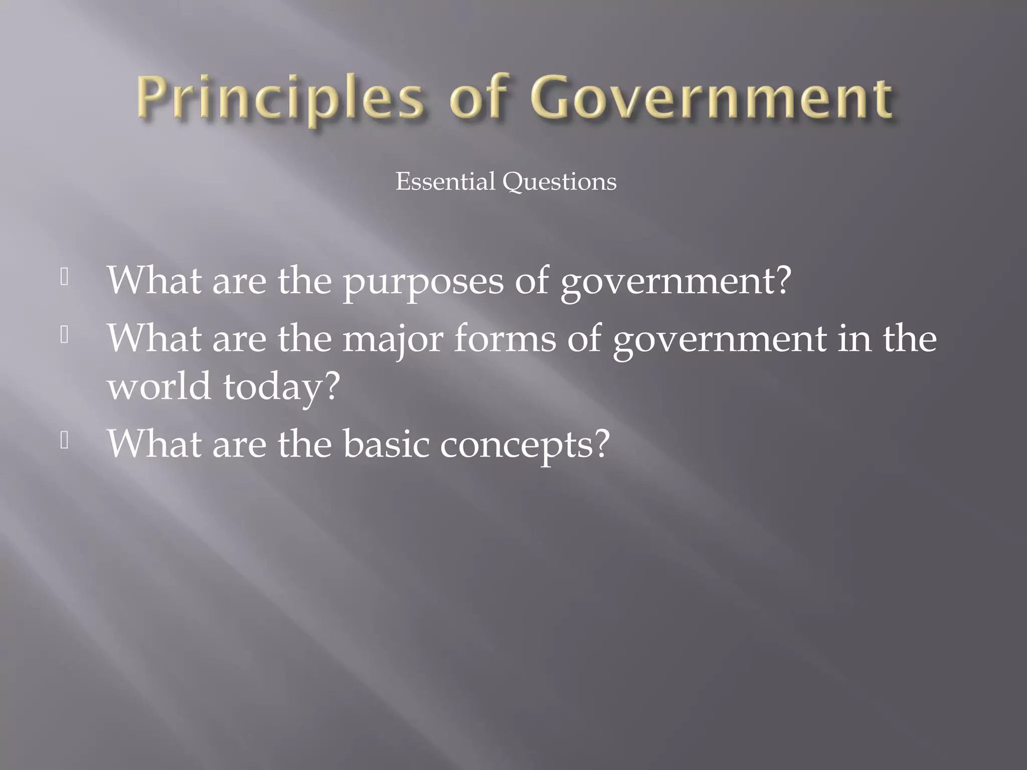 1 1,2 principles of government power point version 2 | PPT