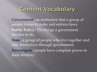 1 1,2 principles of government power point version 2 | PPT