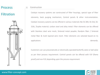 Catalyst Recovery Sytems | PPTX