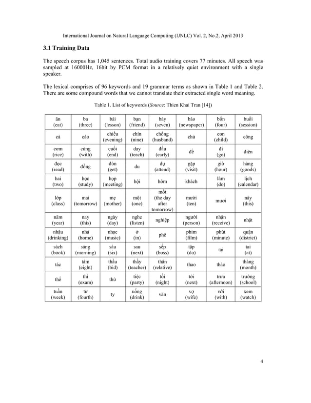 SEMANTIC PROCESSING MECHANISM FOR LISTENING AND COMPREHENSION IN VNSCALENDAR SYSTEM | PDF