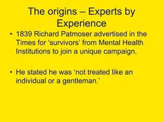 Service User Involvement | PPTX