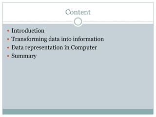 1.Data information | PPT