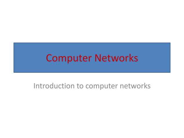 types of computer networks, protocols and standards | PPT
