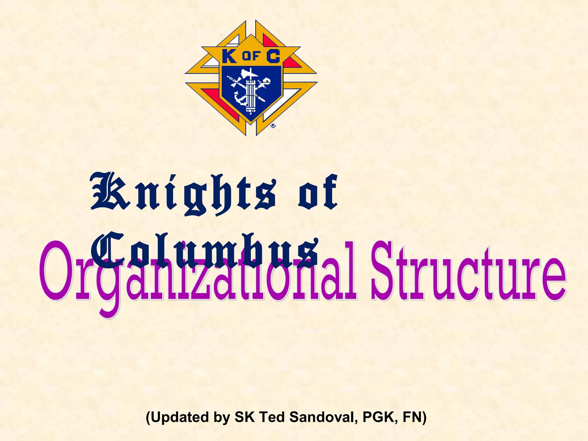 1. kof c organizational structure | PPT