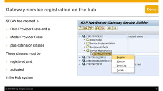 W8/WP8 App Dev for SAP, Part 1A: Service Development with NetWeaver Gateway Service Builder | PPT