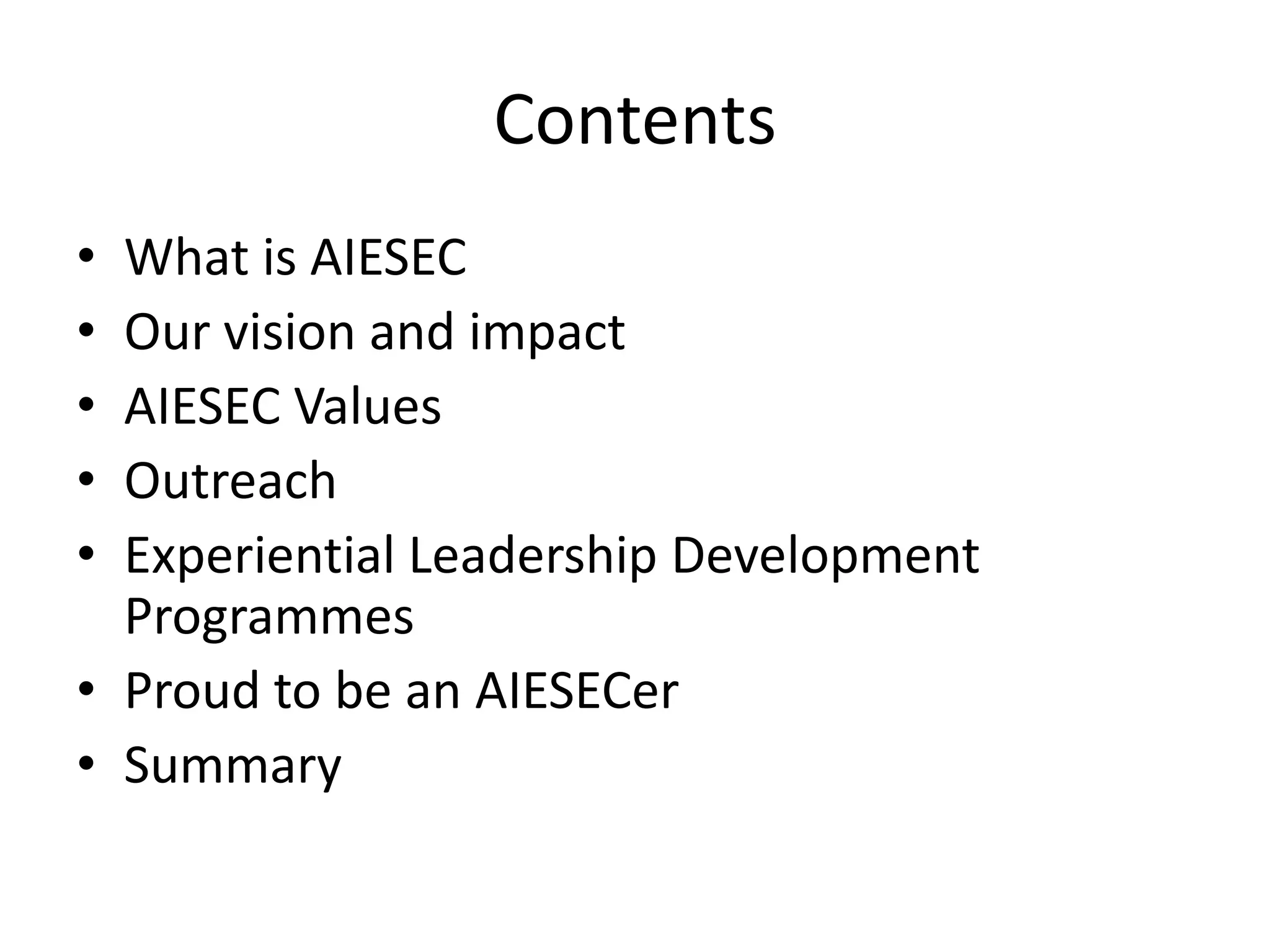 1. about aiesec | PPTX