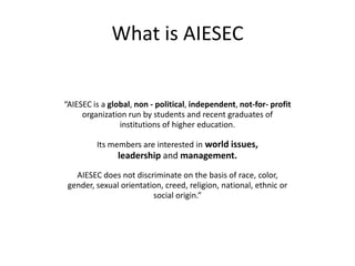 1. about aiesec | PPTX