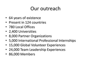 1. about aiesec | PPTX