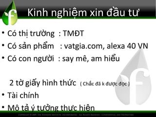 Vision Values - Nguyễn Ngọc Điệp (CEO Vật Giá) | PPT