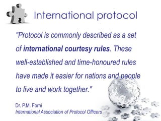 What is diplomatic protocol? | PDF