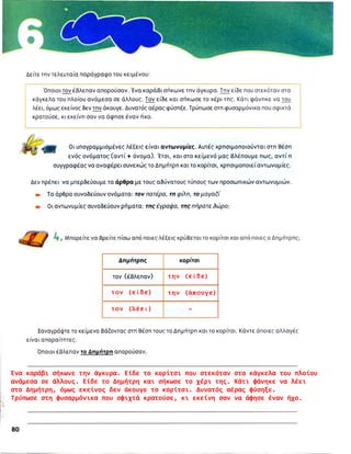1.ενότητα 6 (οι φίλοι μας, οι φίλες μας) | PDF