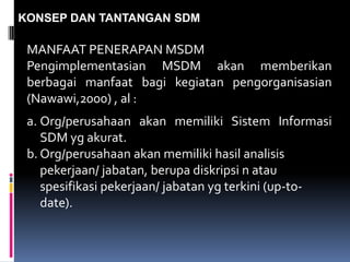 1. konsep dan tantangan msdm | PPTX