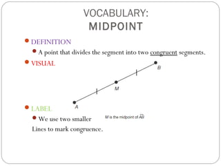 1.3 midpoint and distance formulas | PPT