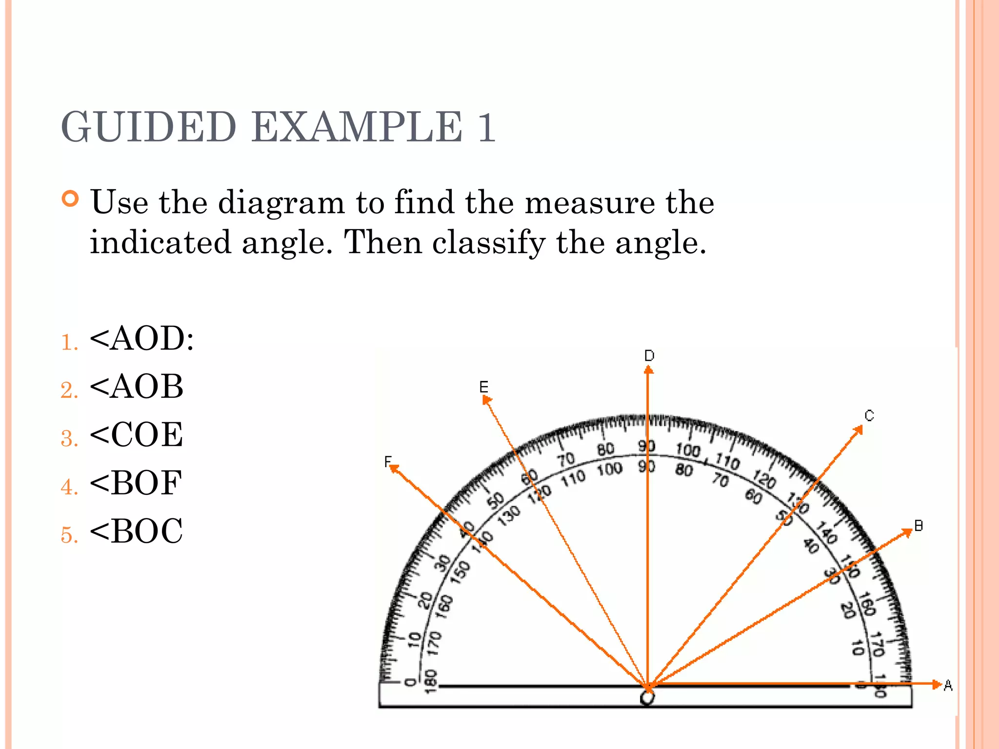 1.4 measure and classify angles | PPT