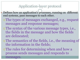 application layer protocols | PPT