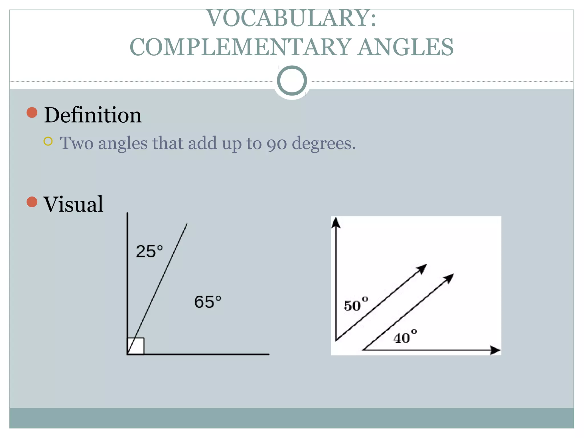1.5 describe angle pair relationships | PPT