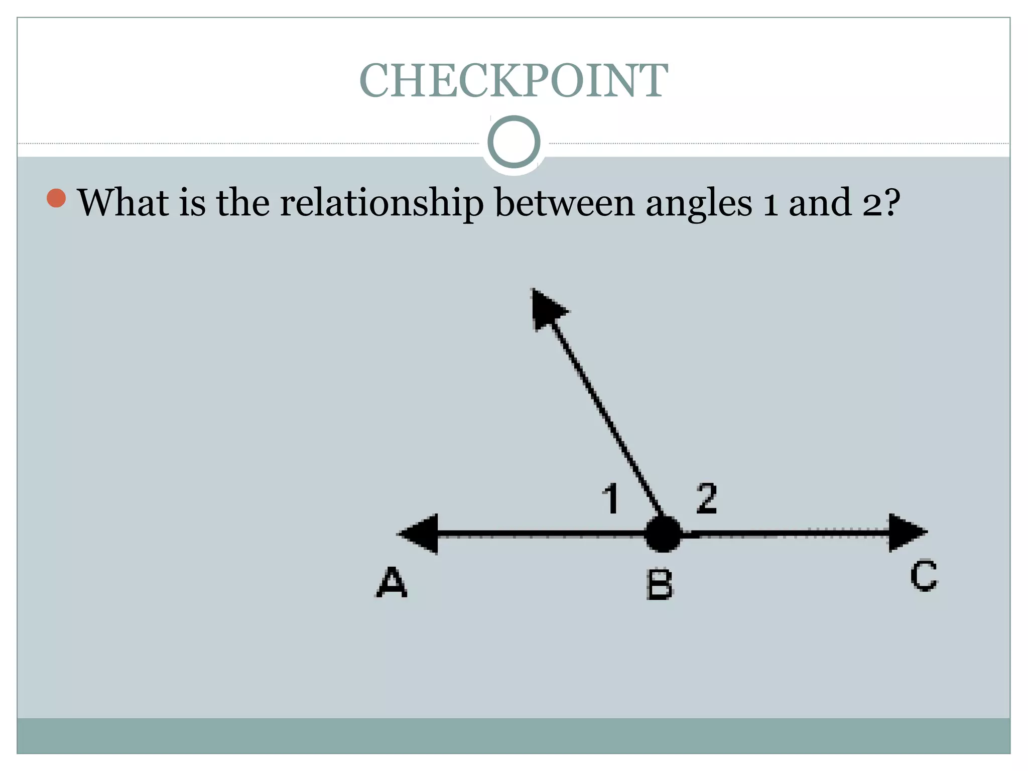 1.5 describe angle pair relationships | PPT