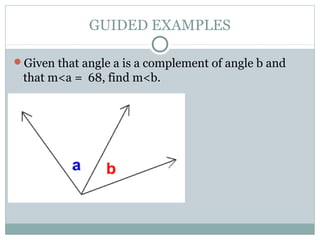 1.5 describe angle pair relationships | PPT