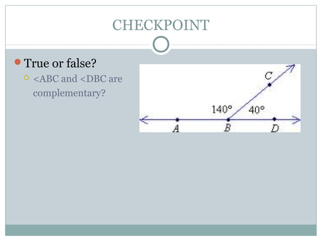 1.5 describe angle pair relationships | PPT