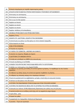 Τίτλοι στο πεδίο «Ανθρωπιστικές και Κοινωνικές Επιστήμες» Ερευνητικών ...