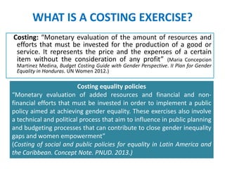 Conceptual Framework of Costing Exercises | PPTX | Political Issues ...