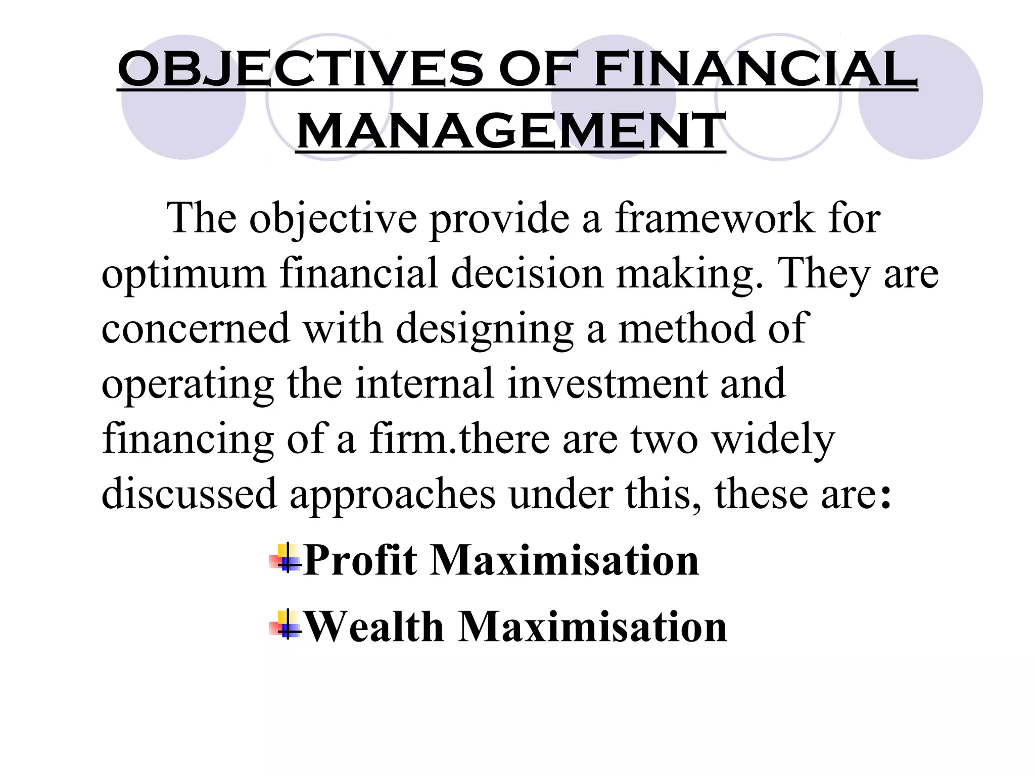 OBJECTIVES OF FINANCIAL MANAGEMENT | PPT