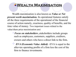 OBJECTIVES OF FINANCIAL MANAGEMENT | PPT