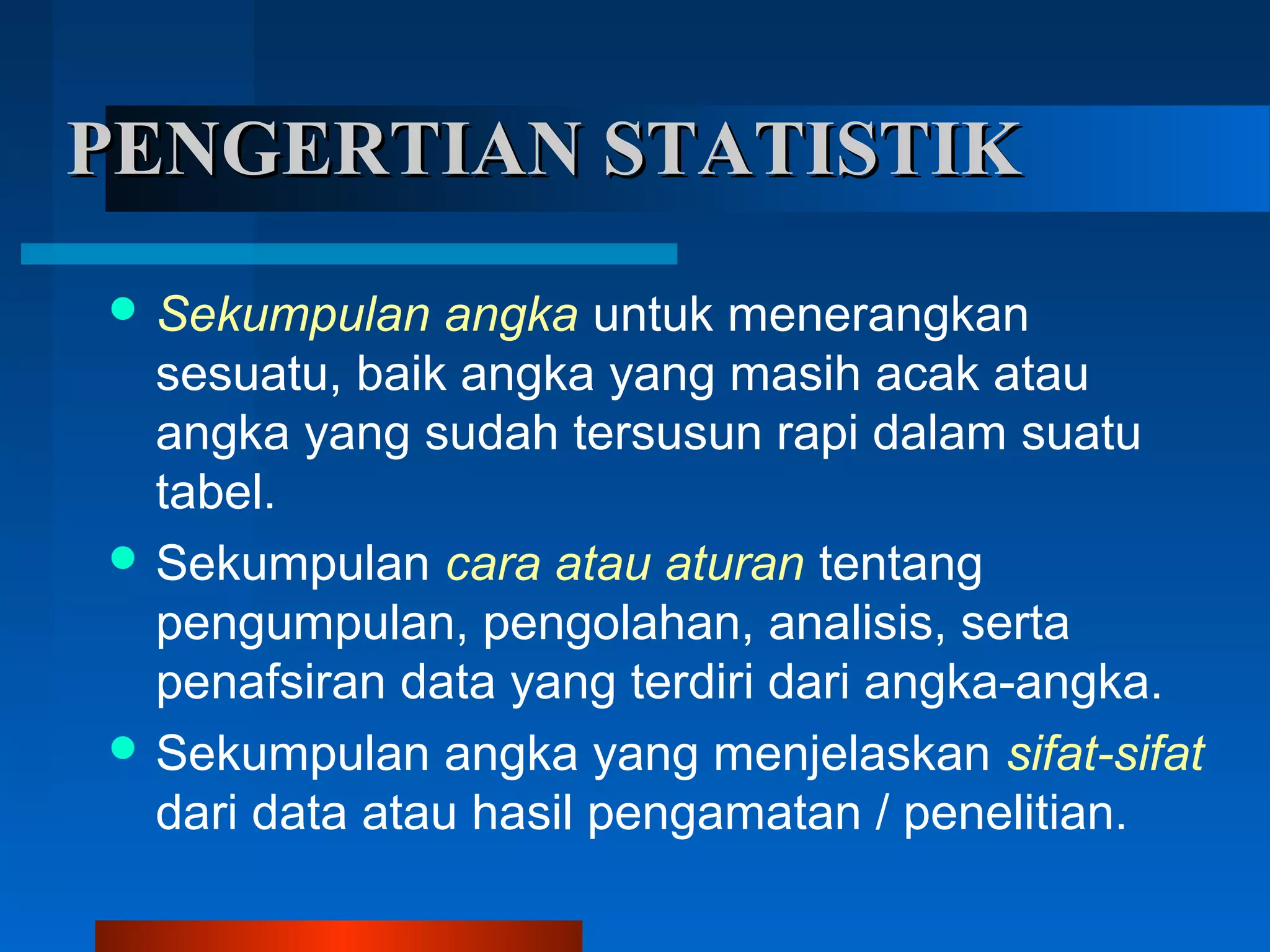 1.statistik dan penelitian | PPT