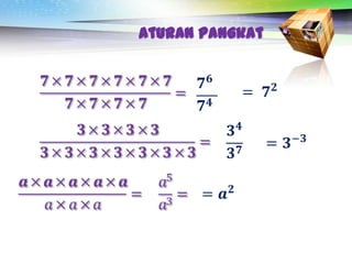 Aturan pangkat | PPT